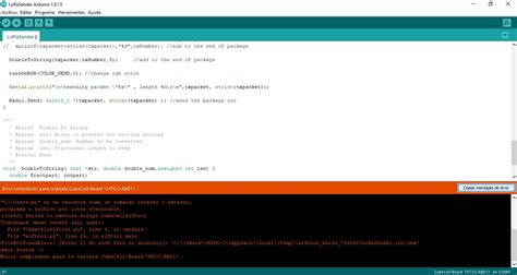 Error Programming CubeCell HTCC AB 01 Board In Arduino CubeCell