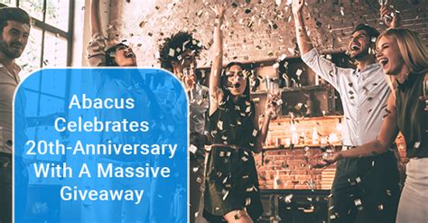 Abacus Celebrates 20th Anniversary With A Massive Giveaway