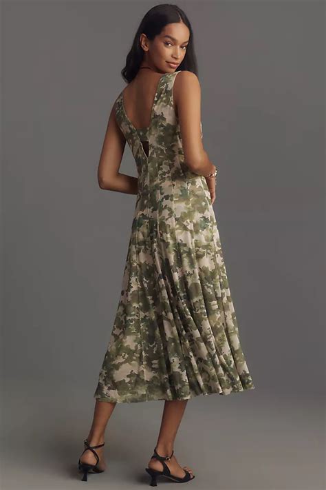 Pilcro Seamed V Neck Mesh Dress Anthropologie