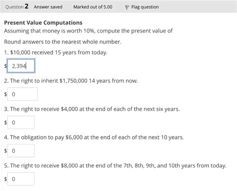 Solved Question 2 Answer Saved Marked Out Of 5 00 P Flag Chegg