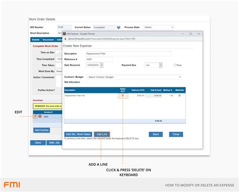 How To Modify Or Delete Work Order Costs