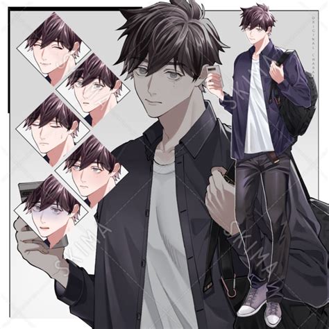黒髪男性【表情10種】 Skima（スキマ）
