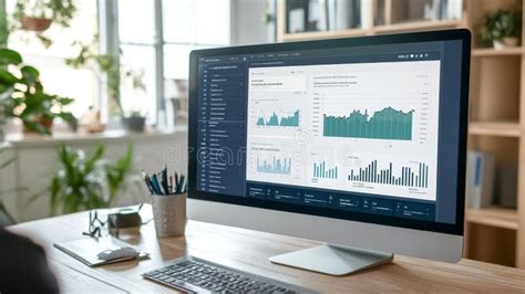 Security Analyst Reviewing Alert Data On Large Desktop Monitor Stock Illustration Illustration
