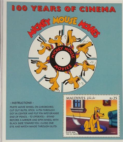 FEUILLE DE TIMBRES Maldives Walt Disney ans de cinéma films Mickey Mouse EUR PicClick FR