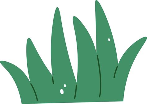 Icono De Planta De Hierba Vector Premium