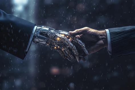 Premium Ai Image Futuristic Ai Technology Business