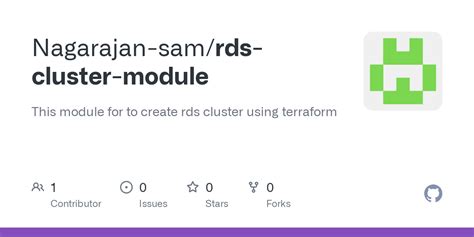 github nagarajan sam rds cluster module this module for to create