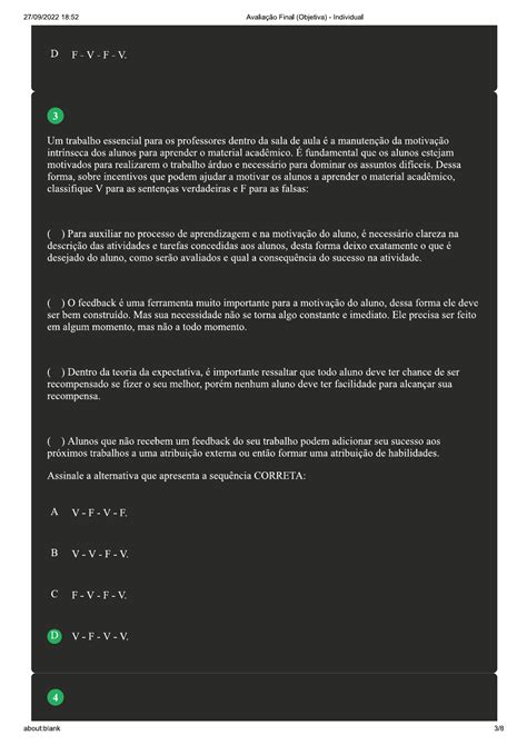 Uniasselvi Psicologia Da Educação E Da Aprendizagem 3 Psicologia Da