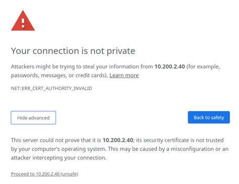 How To Accept Self Signed Certificate In Chrome Chromium Community