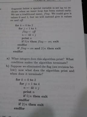 This Problem Concerns Methods For Exiting From Nested Chegg