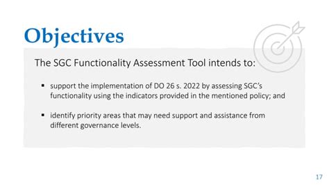 Sgc Functionality Assessment Toolpptx Education Industry Industries