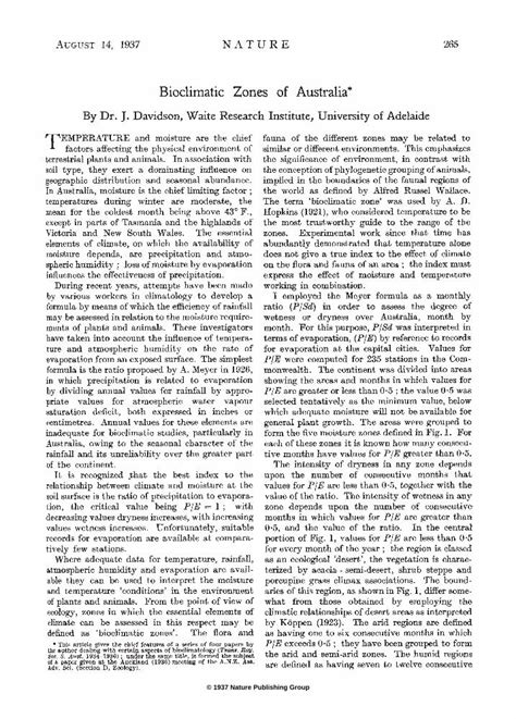 PDF Bioclimatic Zones Of Australia DOKUMEN TIPS