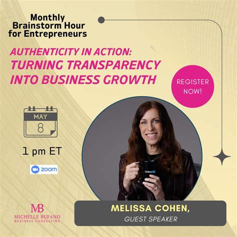 Being Real Is A Growth Strategy And In Todays World Transparency… Michelle Bufano 27 Comments