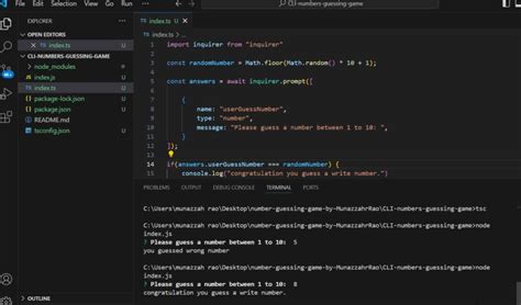 my typescript number game project munazzah rao posted on the topic