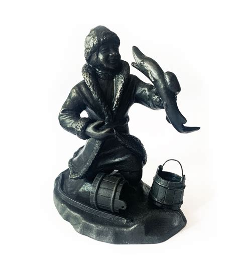 Куса Статуэтка Емеля со щукой 1979 года СССР купить по выгодной цене в интернет магазине