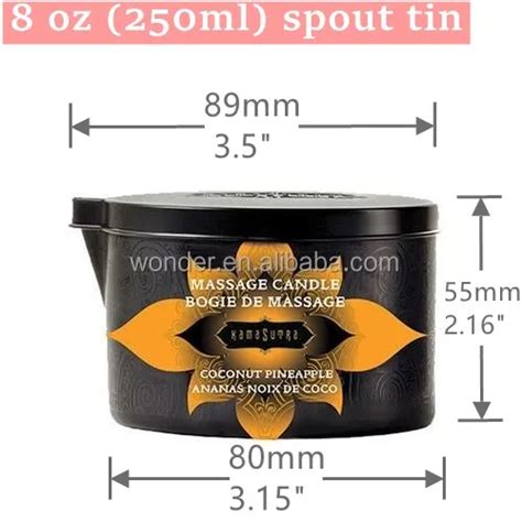Wholesale Massage Candle Tins With Pouring Spout 8oz 6oz 4oz 15oz