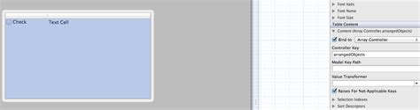 Cocoa How To Set The Attributes Of Checkboxes In A Single Column Tableview Stack Overflow