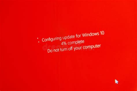 Do Not Turn Off Your Computer During Configuring Windows Upgrade Editorial Stock Photo