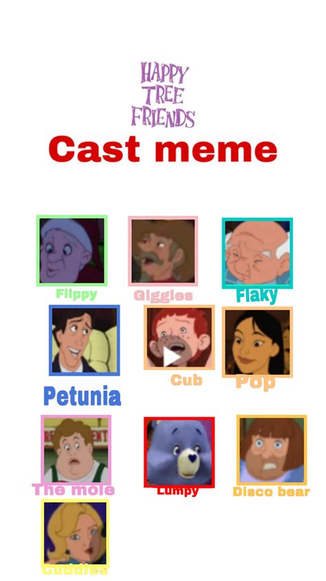 Happy Tree Frïends Cast Meme Pïcsart Happy Tree Friends Fan Art 44143200 Fanpop