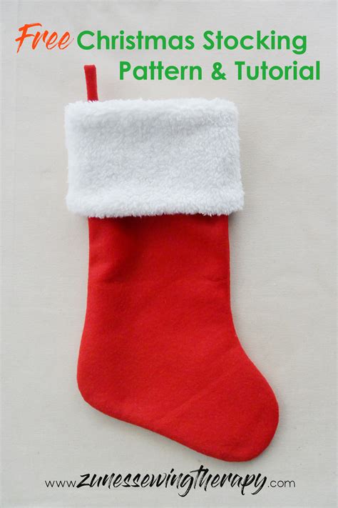 Diy Christmas Stocking With Free Pattern Zunes Sewing Therapy
