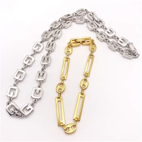 Yahooオークション Givenchy ジバンシー Gロゴ チェーン ネックレス