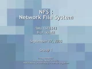 PPT NETWORK FILE SYSTEM NFS PowerPoint Presentation Free Download ID