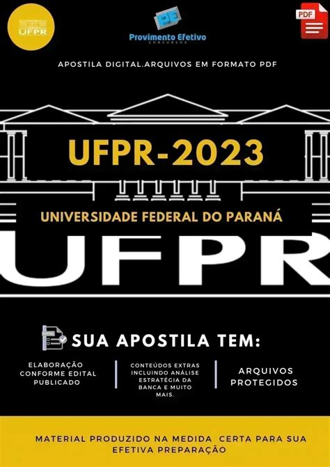 Provimento Efetivo Concursos Apostila Ufpr Técnico Enfermagem Prova 2023