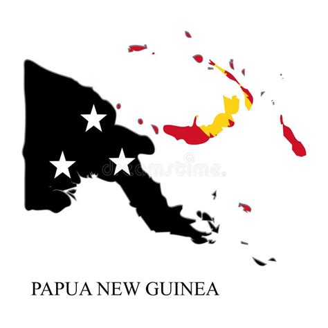 Papua New Guinea Map Vector Illustration Stock Vector Illustration
