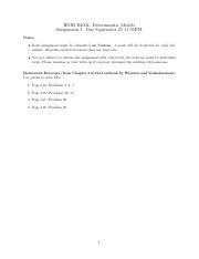 Hw Pdf Ieor E Deterministic Models Assignment Due September