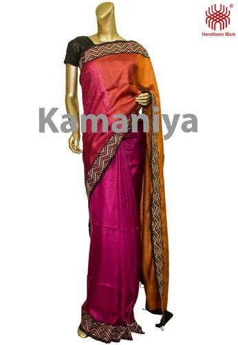 Embroidered Tussar Silk Saree At Rs Handloom Tussar Silk Saree In Kolkata ID