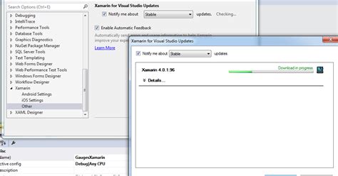 Update Xamarin For Visual Studio