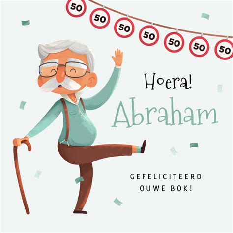 Verjaardagskaart 50 Jaar Humor Confetti Man Kaartje2go