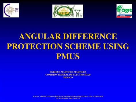 Ppt Angular Difference Protection Scheme Using Pmus Powerpoint
