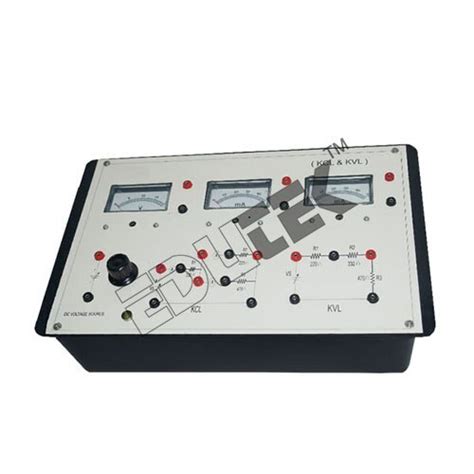 Verification Of Kcl Kvl Aluminum Panel With Dc Regulated Power