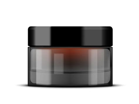 Premium Vector Brown Glass Cosmetic Cream Jar For Your Product