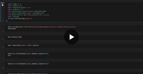 Machinelearning Stockprediction Linearregression Financeai Hisham N
