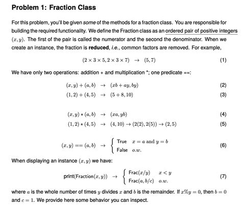 Solved Problem Fraction Class For This Problem You Ll Be Chegg