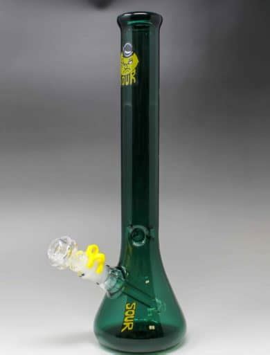 Sour Glass Fat Twist 15″ Water Pipe Twisted Glasshouse
