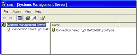 sms sccm console not connecting paddy maddy