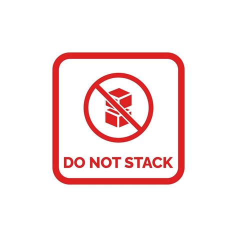 Do Not Stack Packaging Mark Icon Symbol Vector 26455419 Vector Art At