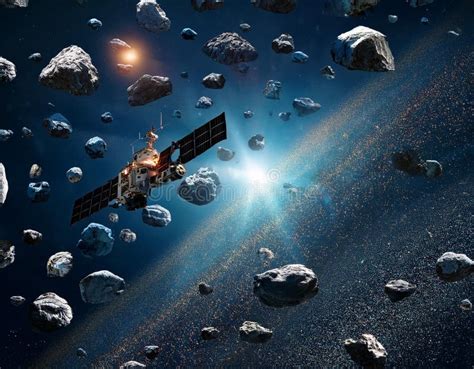 Spacecraft Maneuvering Through A Dense Asteroid Field Stock