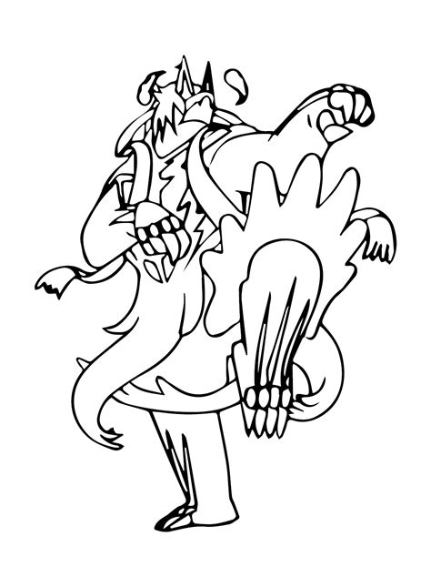 Urshifu Pokemon Coloring Pages