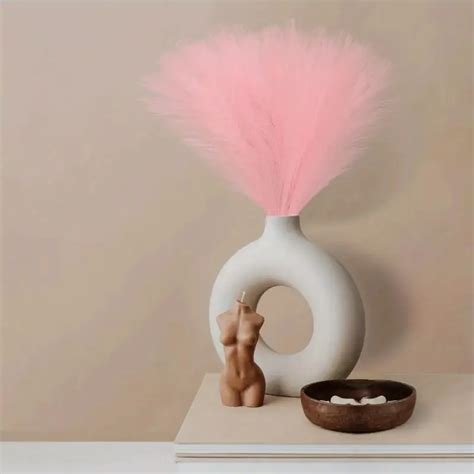 24pcs Artificial Pampas Grass Fluffy Artificial Reed Pampas Grass Boho