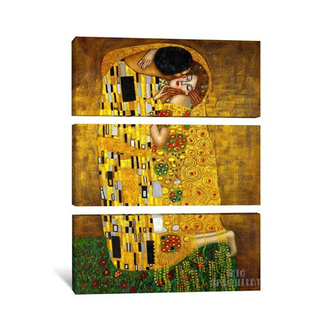 Gustav Klimt The Kiss 1907 1908 Canvas Gallery Wrapped Or Framed Giclee Wall Art Print