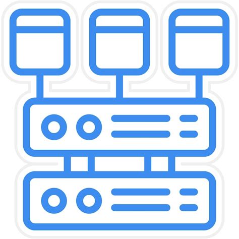 Premium Vector Data Modeling Icon Style