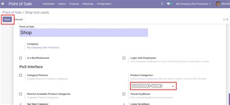 Odoo Pos Category Filter Category Wise Filteration