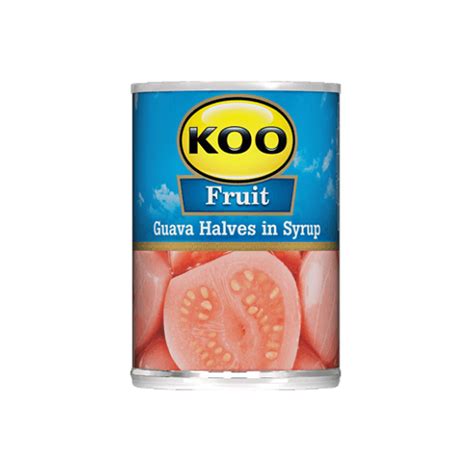 Koo Canned Fruit Guava Halves In Syrup 825g Merco Trading Company