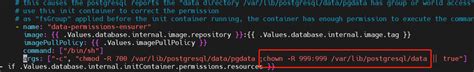 Database Pod Crashloopbackoff Because Wrong Permission · Issue 444