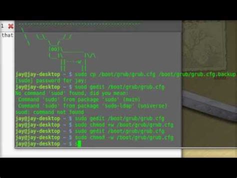 Grub 2 Menu Entires Part 2 Edit YouTube
