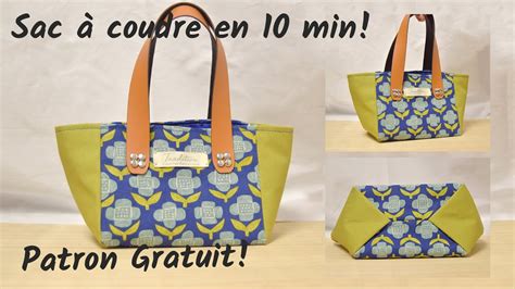 Comment Coudre Un Sac Facile Et Rapide En 10 Min Patron Gratuit